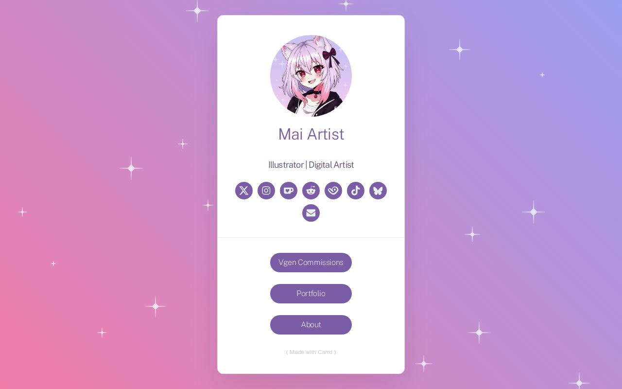 Mai_Artist Carrd